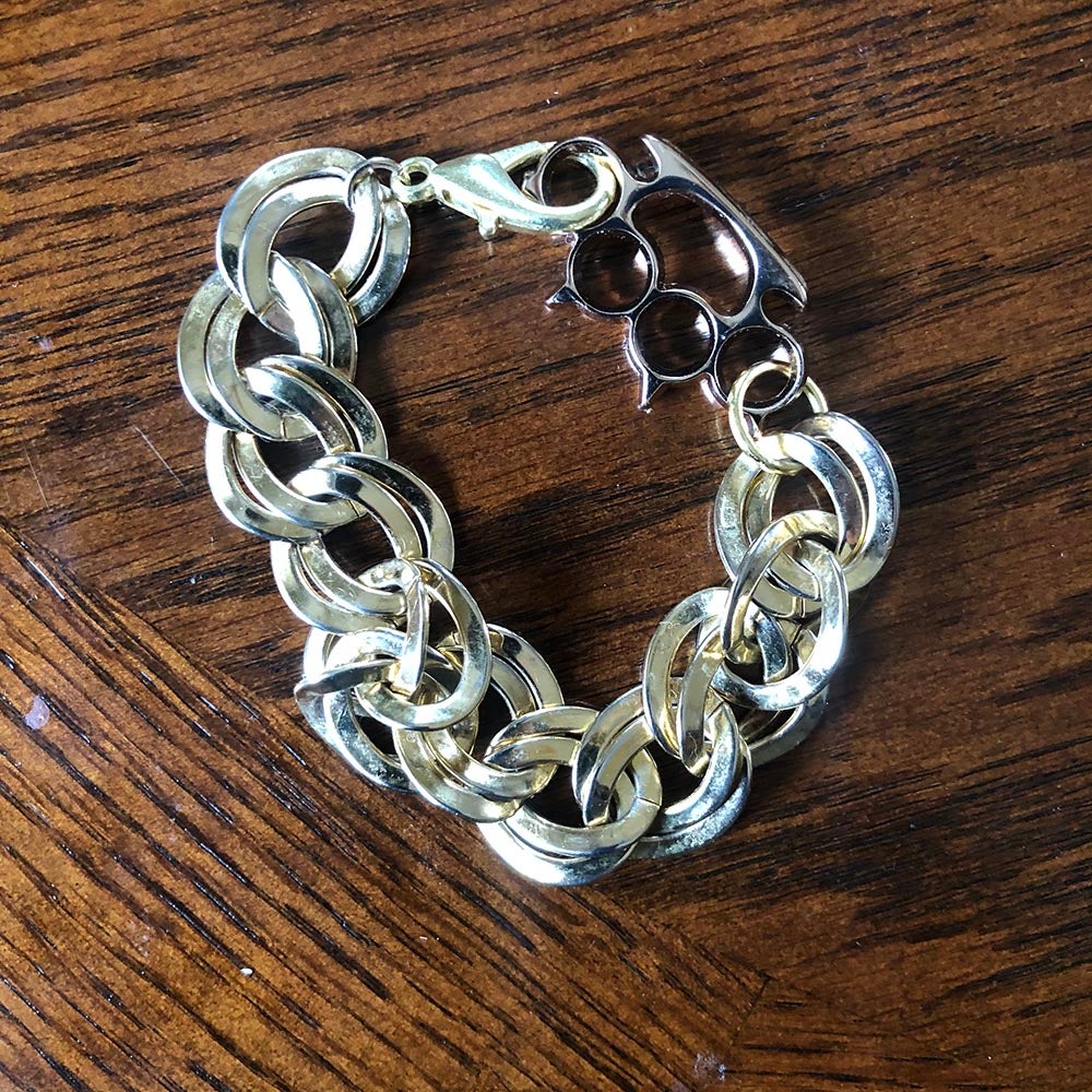 Brass Knuckles Bracelet - Vincent Mattina - Jewelry - Mixed Metal Gold ...